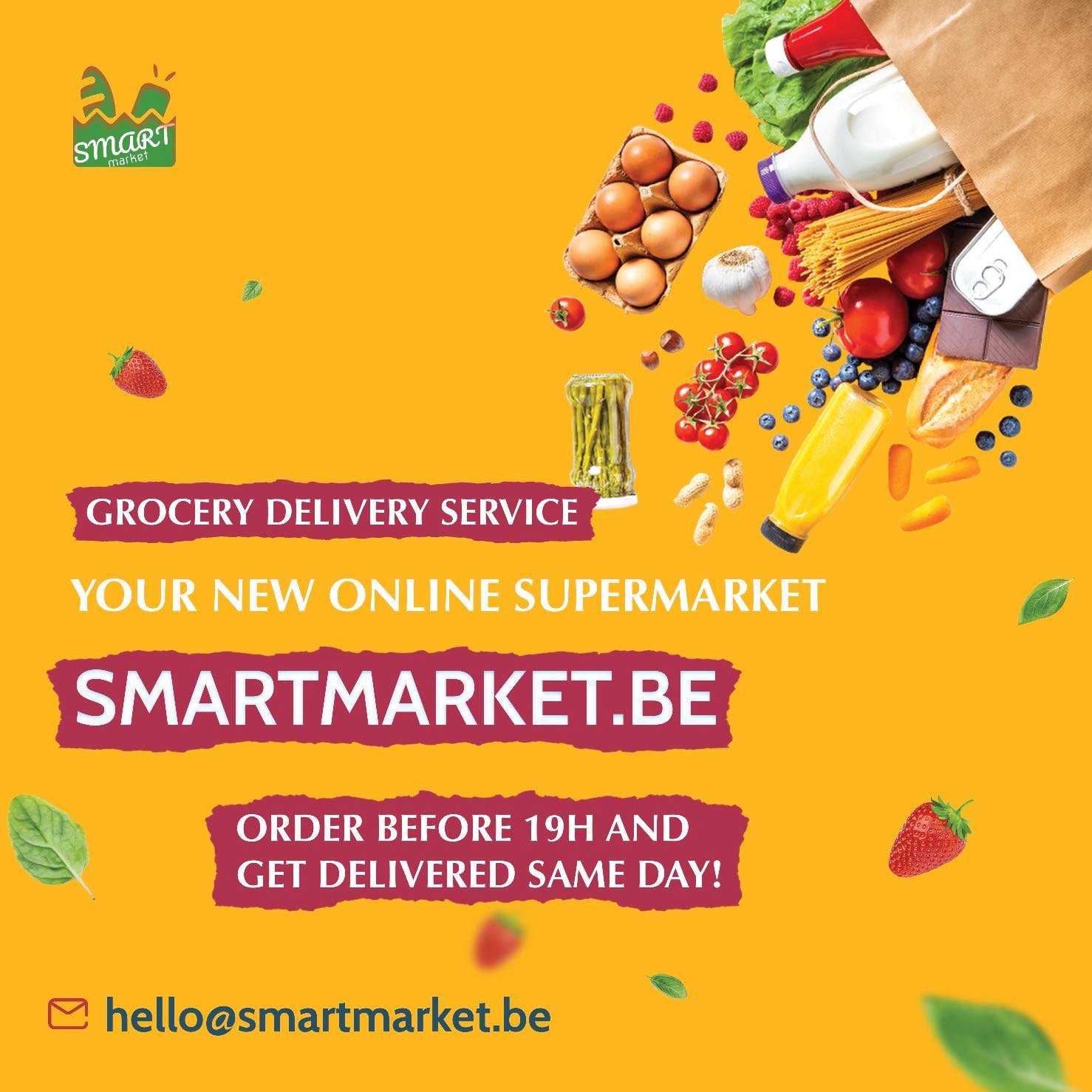 Smartmarket - Same day grocery delivery service in Belgium!